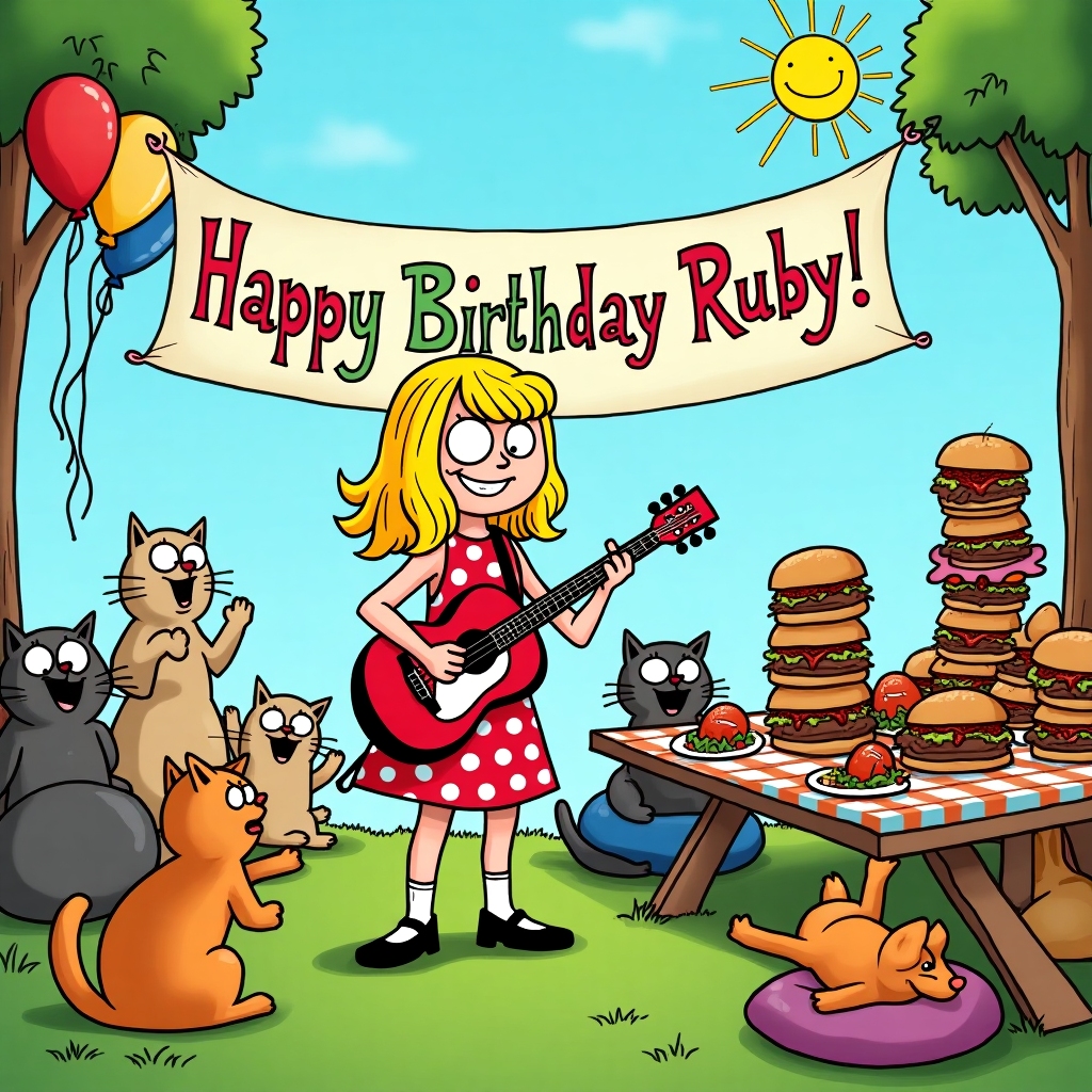2) Birthday AI Generated Card - Cats, Taylor Swift, and Pulled pork ...