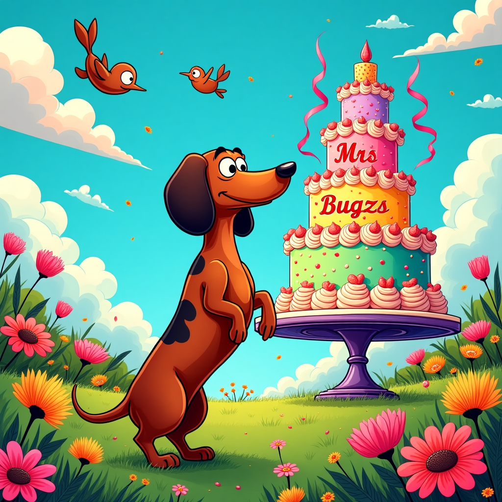 Cartoons Anniversary Cards - Silly Robot Cards