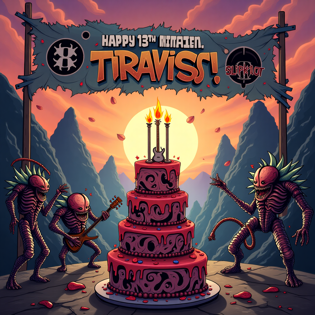 13th Birthday Celebration Birthday Cards - Silly Robot Cards