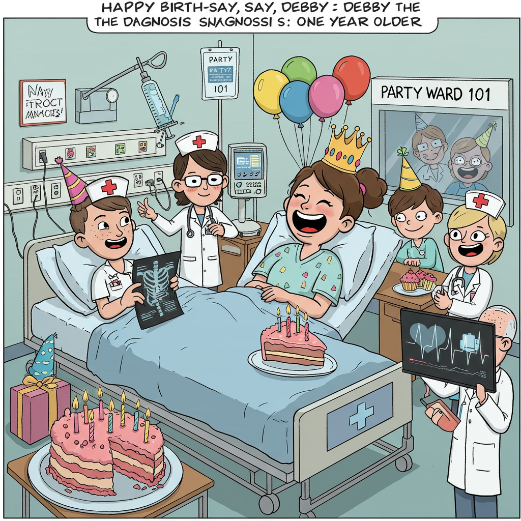 2) Birthday AI Generated Card - Hospital Birthday (f922f)