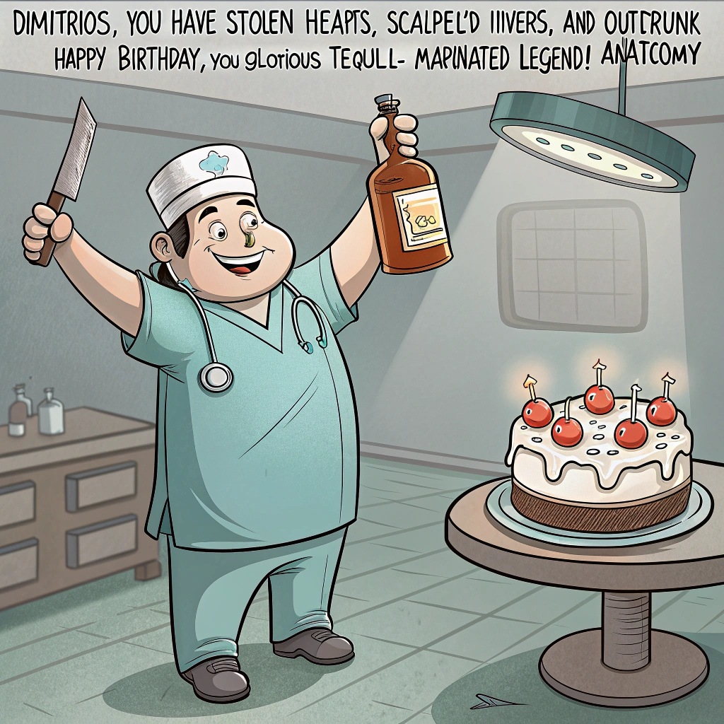 Tequila Birthday Cards - Silly Robot Cards