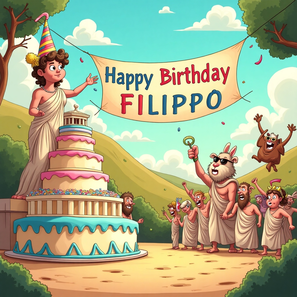 2) Birthday AI Generated Card - Ancient greece , and Milo venus (c3066)