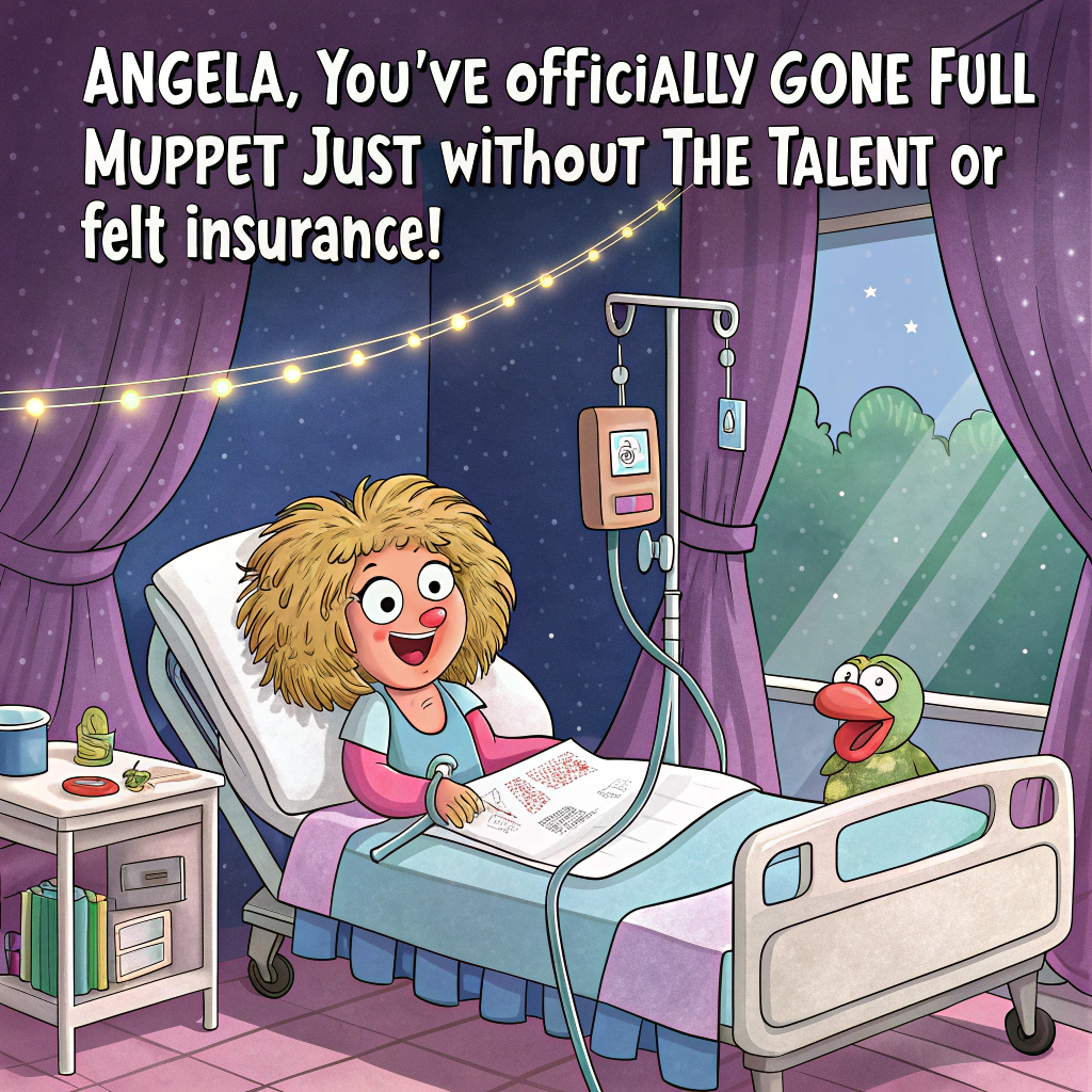 Hospital Bed Sympathy Cards - Silly Robot Cards