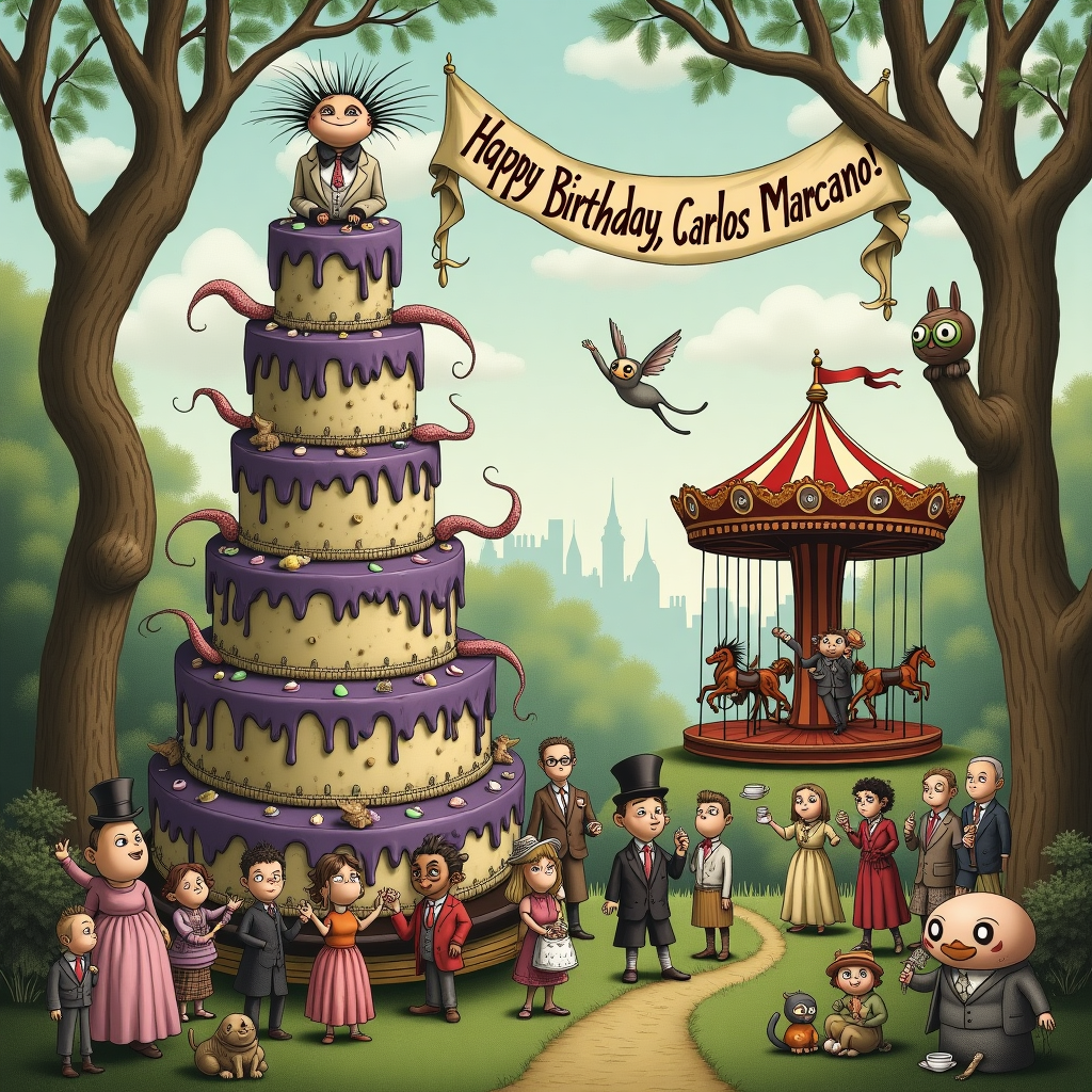 Beetlejuice Birthday Cards - Silly Robot Cards