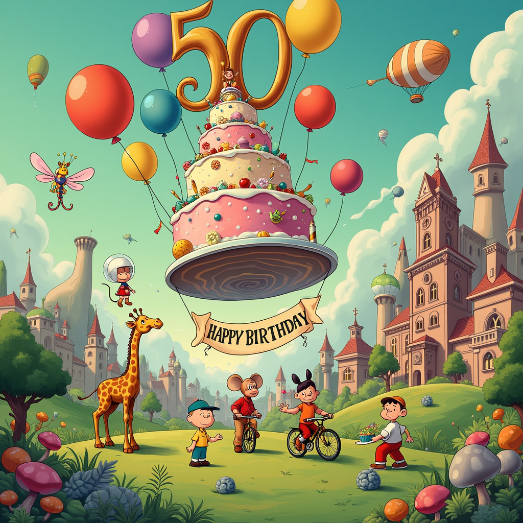 Animal Parade Birthday Cards - Silly Robot Cards