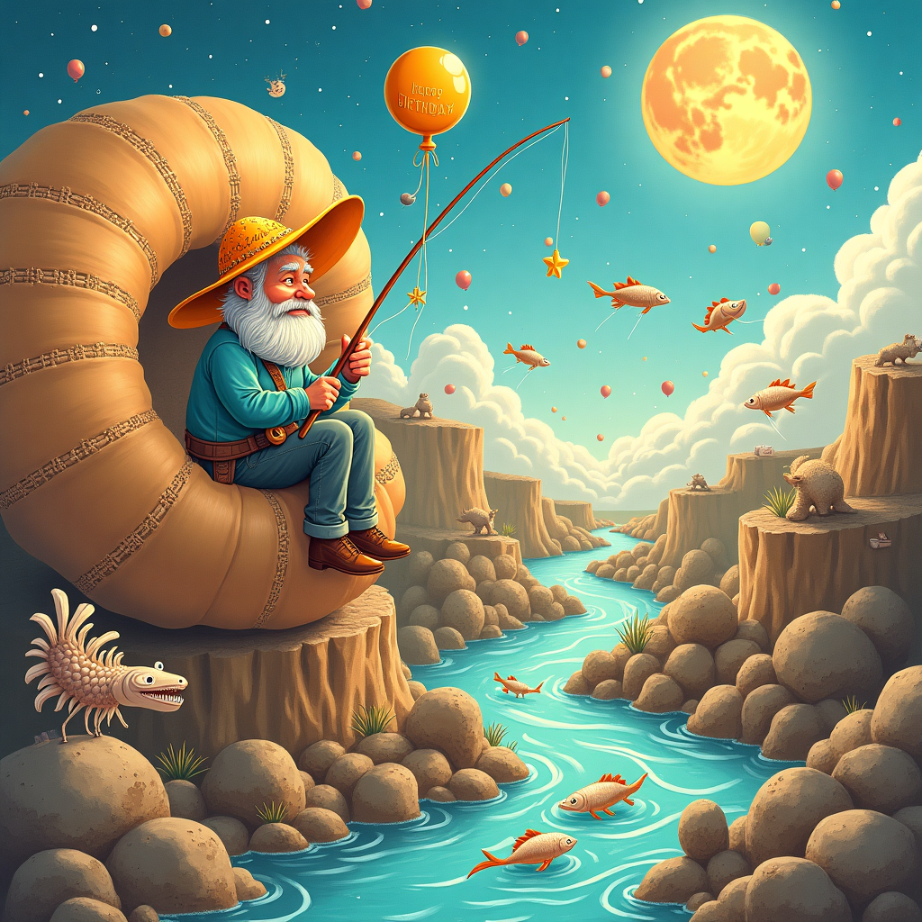 Ancient Creatures Birthday Cards - Silly Robot Cards