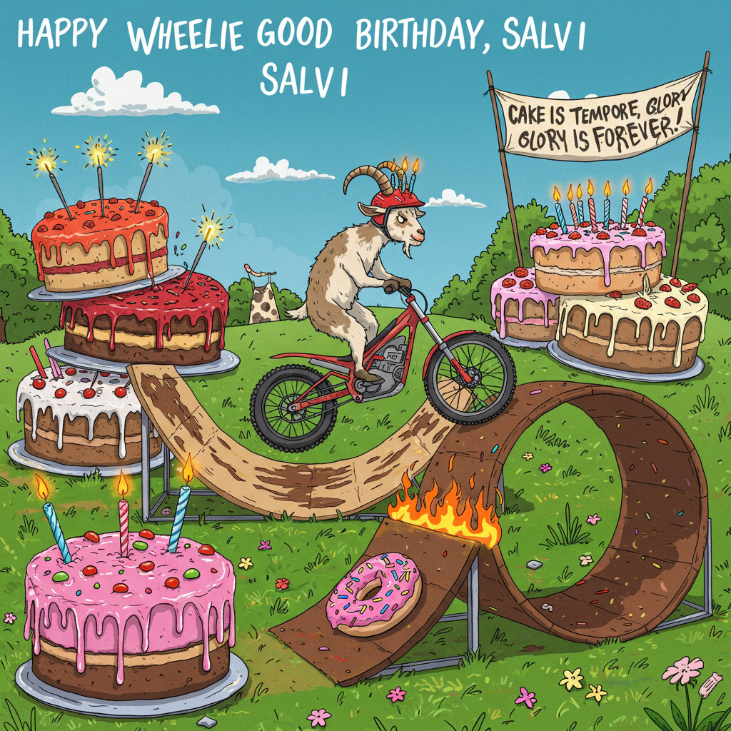 2) Birthday AI Generated Card - trial bike (7e88b)