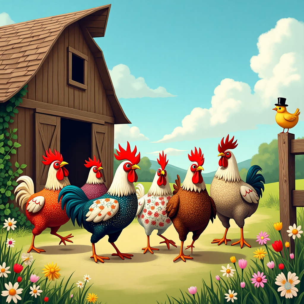 Nature and Wildflowers Easter Cards - Silly Robot Cards