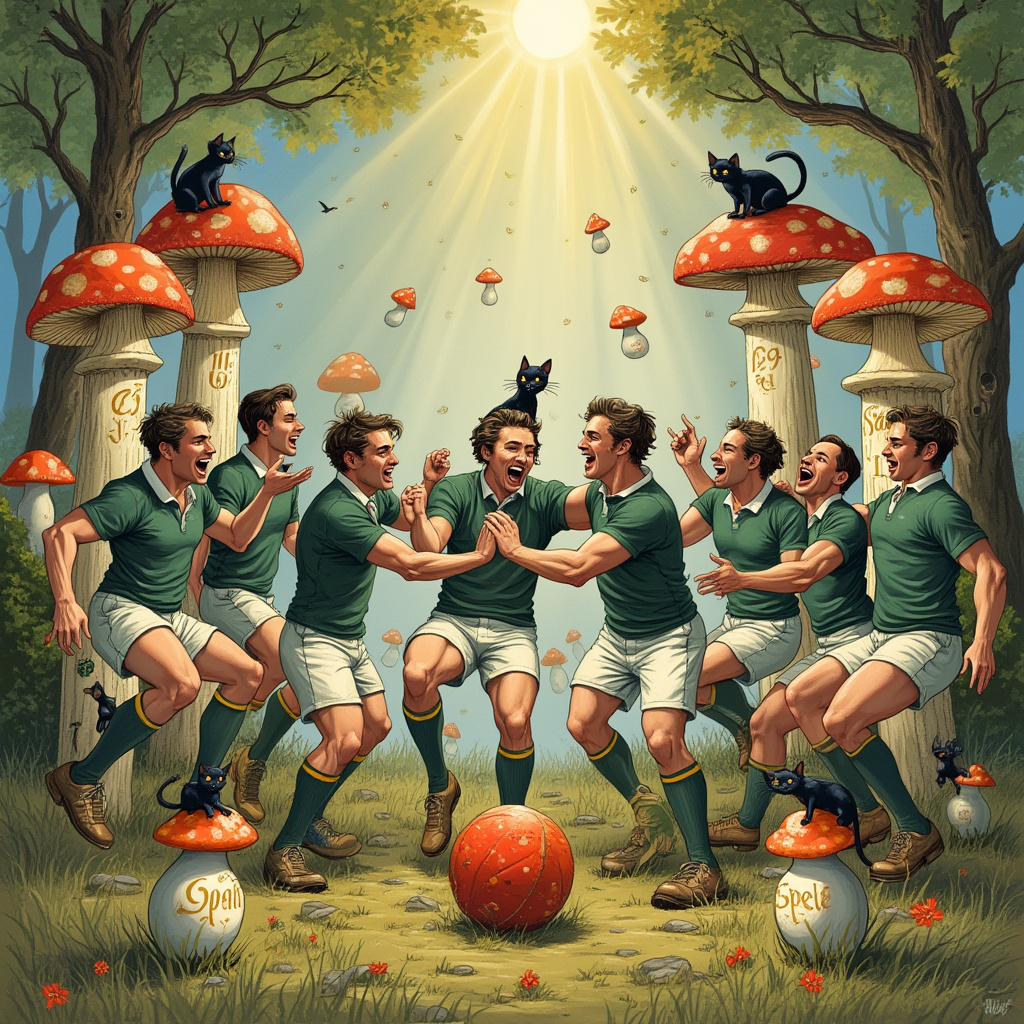 2) Birthday AI Generated Card - Mushrooms, Polish dancing, Religious ...