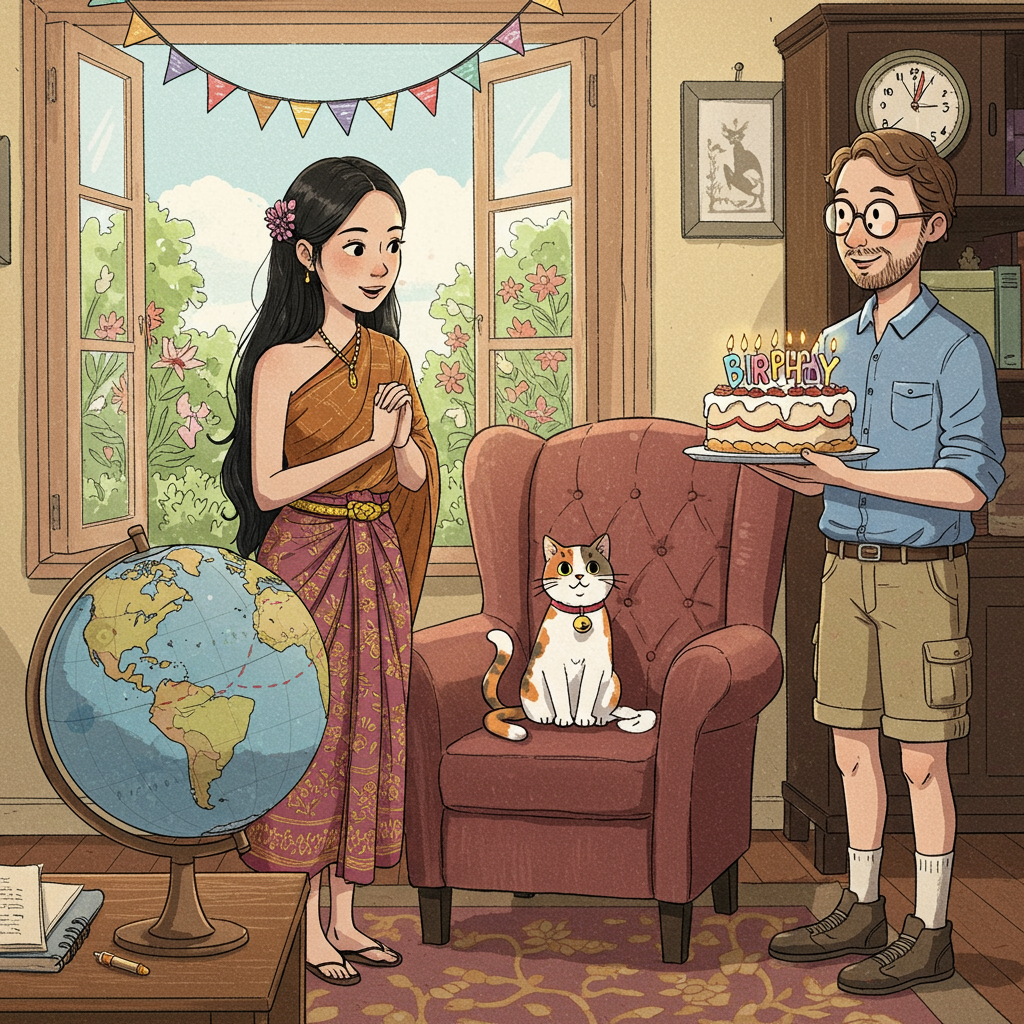 Multi-cultural Birthday Cards - Silly Robot Cards