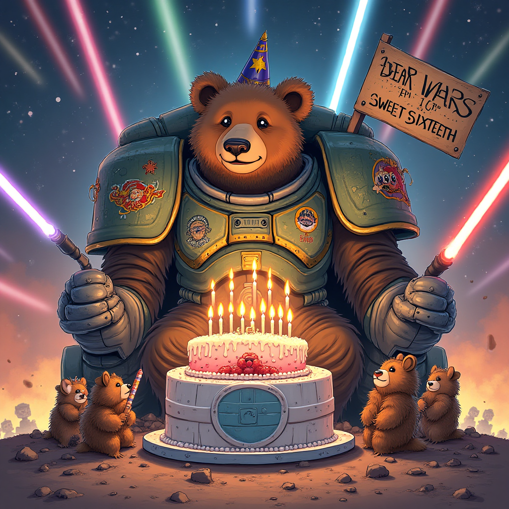 1) Birthday AI Generated Card - Warhammer 40k , Star wars, Bear, and ...