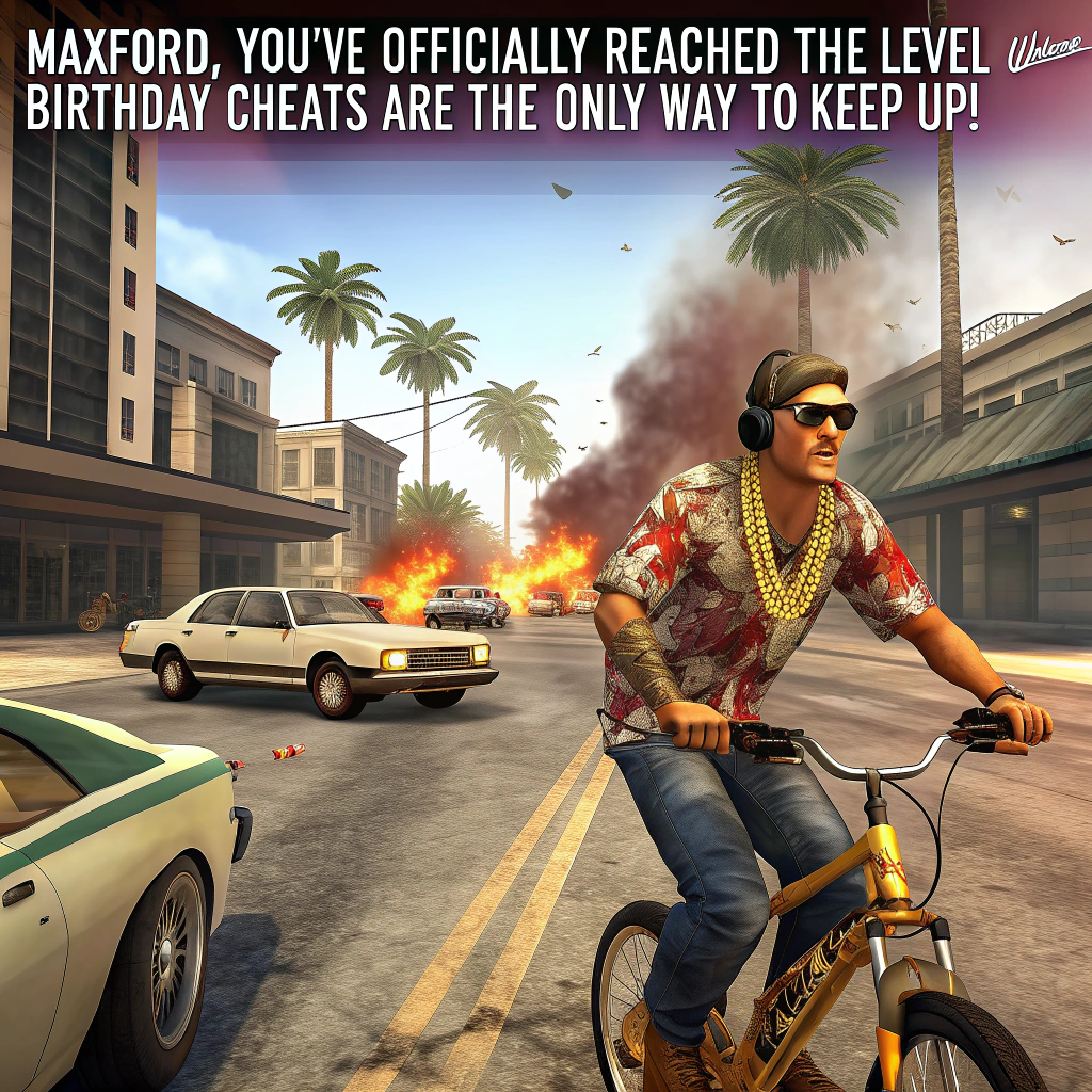 GTA San Andreas Multiplayer Birthday Cards - Silly Robot Cards