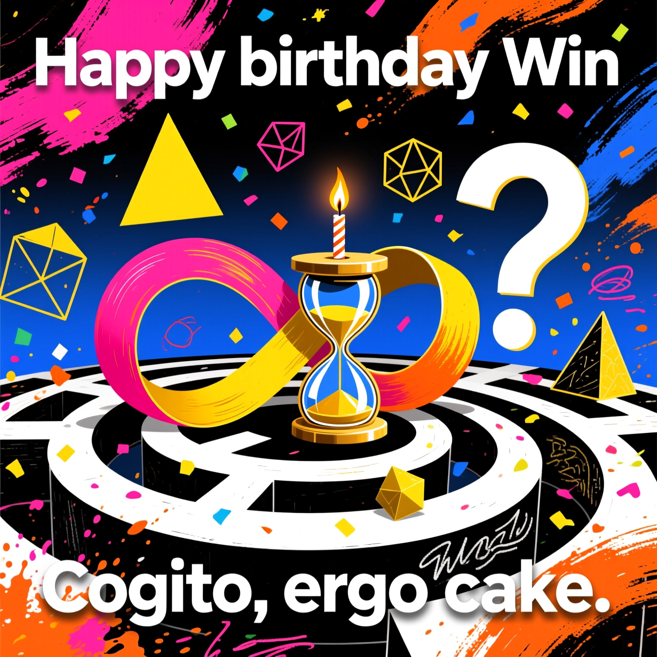 Philosophy Birthday Cards - Silly Robot Cards