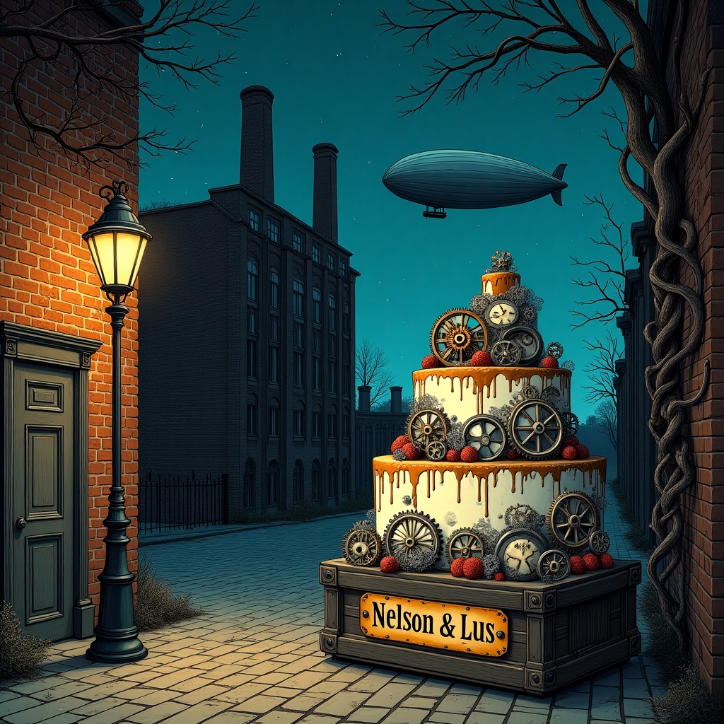 1) Birthday AI Generated Card - Industrial, Vintage, Sintra, Dark ...