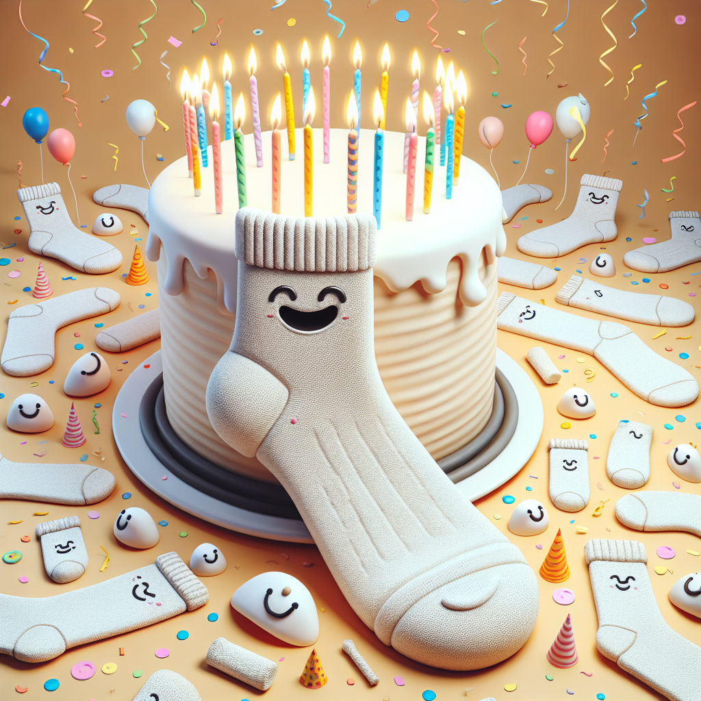Sock Birthday Cards - Silly Robot Cards