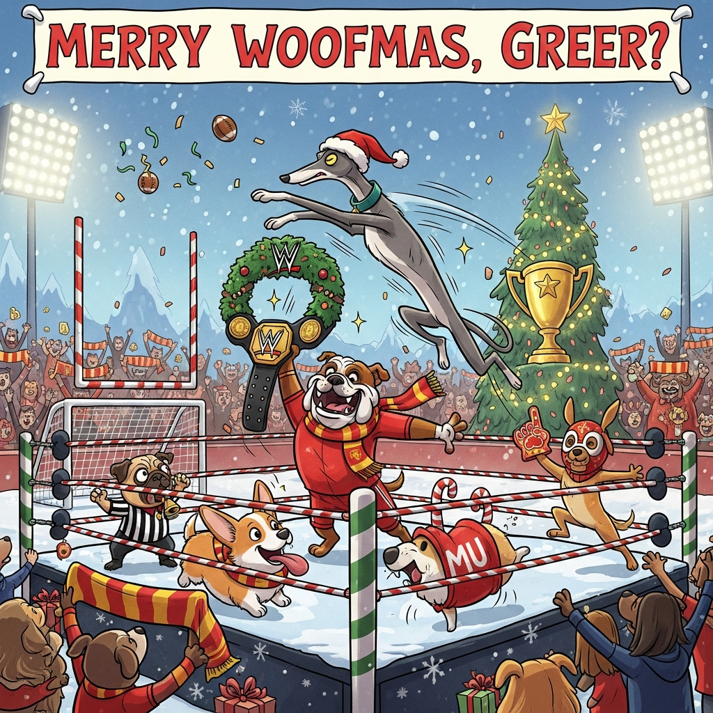 Manchester United Football Club Christmas Cards - Silly Robot Cards