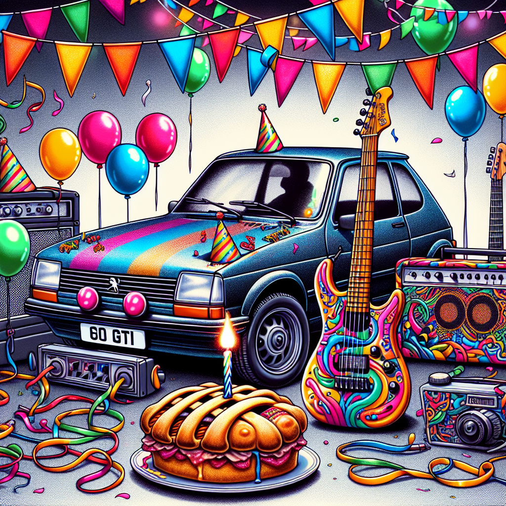2) Birthday AI Generated Card - The prodigy, Peugeot 205 gti, Electric ...