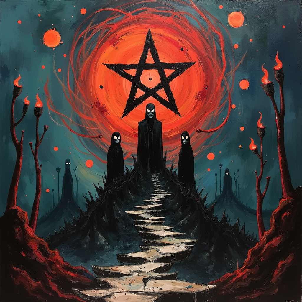 1) Birthday AI Generated Card - Satan, Devil, Wichcraft, and Dark (8c8fc)