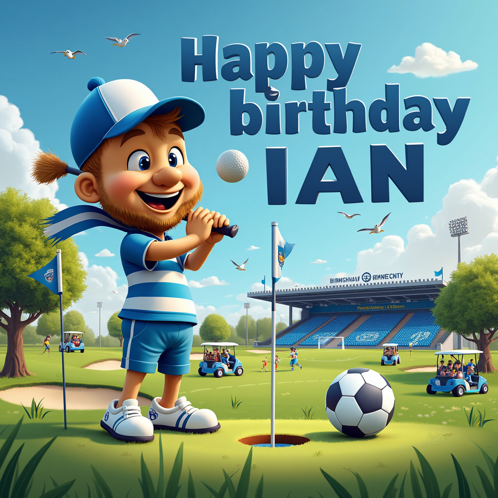 Blue and White Colors Birthday Cards - Silly Robot Cards