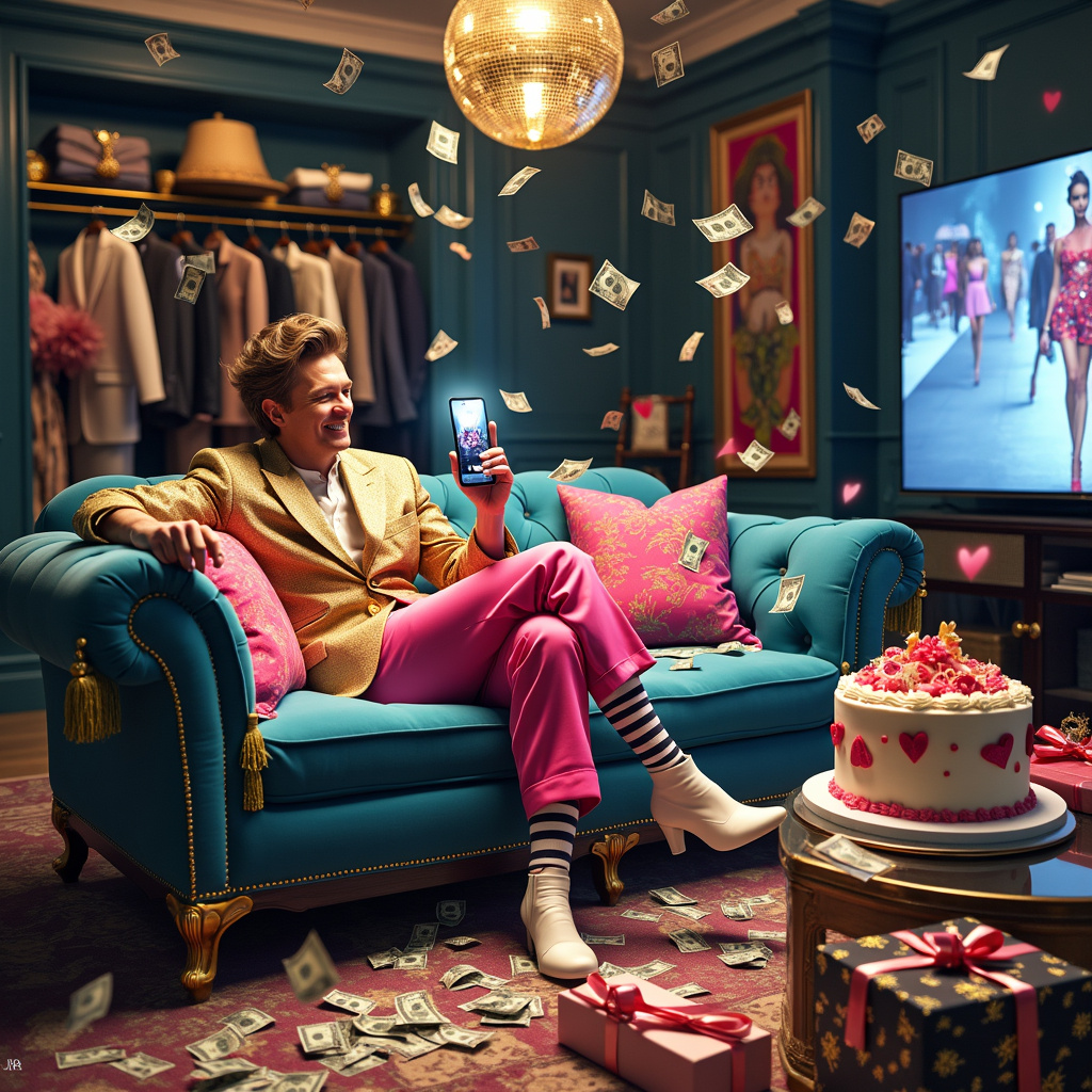 Social Media Interaction Birthday Cards - Silly Robot Cards