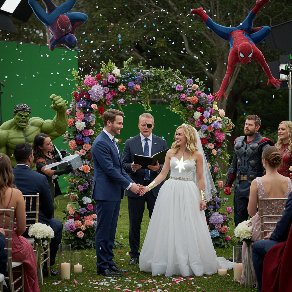 2) Wedding AI Generated Card - Marvel wedding (dbc5f)