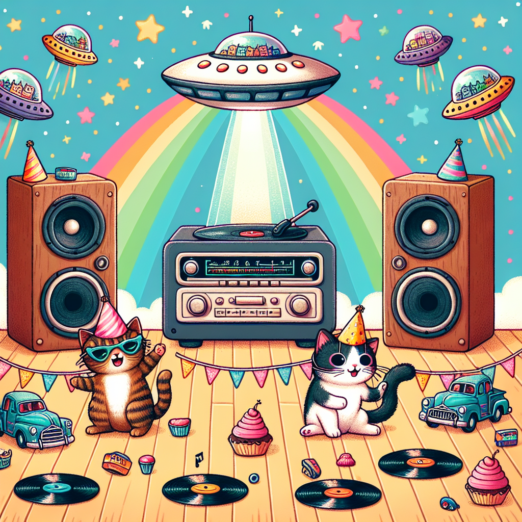 1) Birthday AI Generated Card - Brown tabby cat, Black and white cat ...