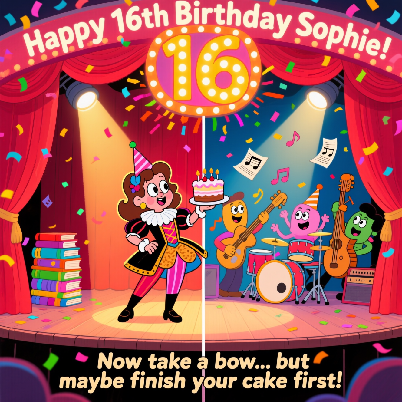 Drama Birthday Cards - Silly Robot Cards