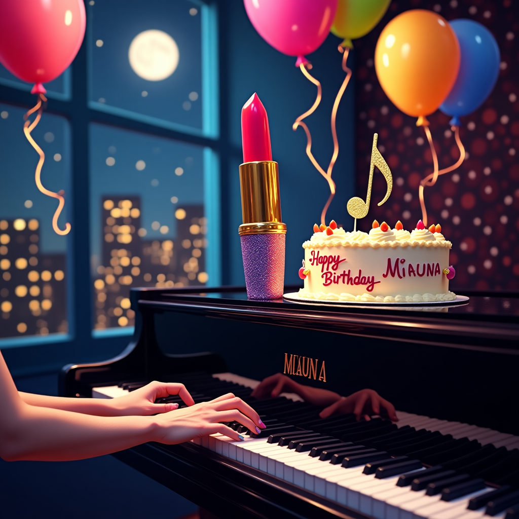 Music Notes Birthday Cards - Silly Robot Cards