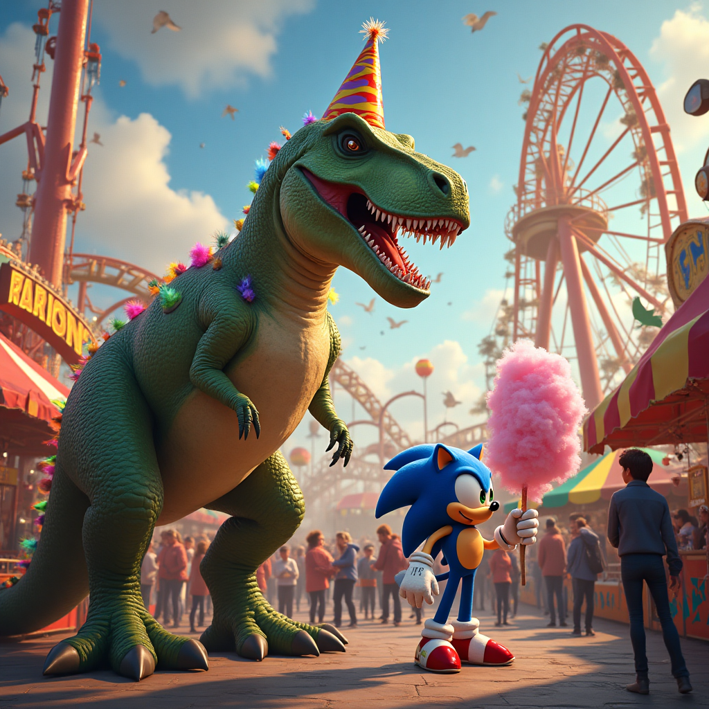 1) Birthday AI Generated Card - The vamps, theme park, sonic the ...