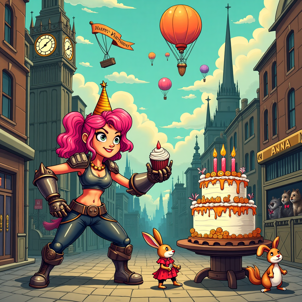 1) Birthday AI Generated Card - Vi from arcane (314d1)