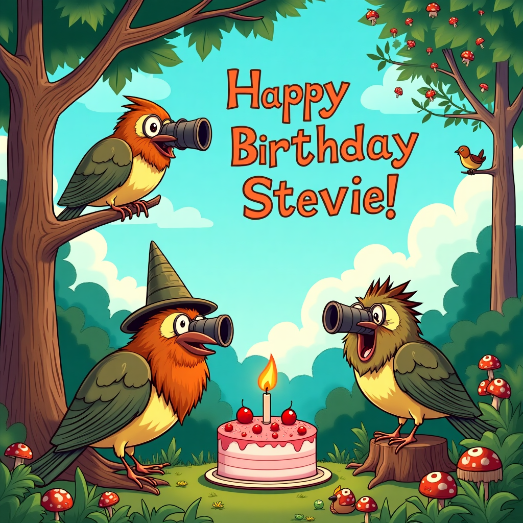 Nature-inspired Cards Birthday Cards - Silly Robot Cards