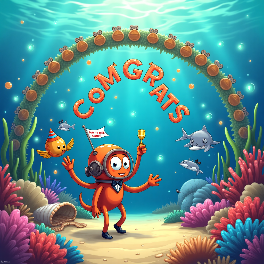 Cartoon Characters Congratulations Cards - Silly Robot Cards