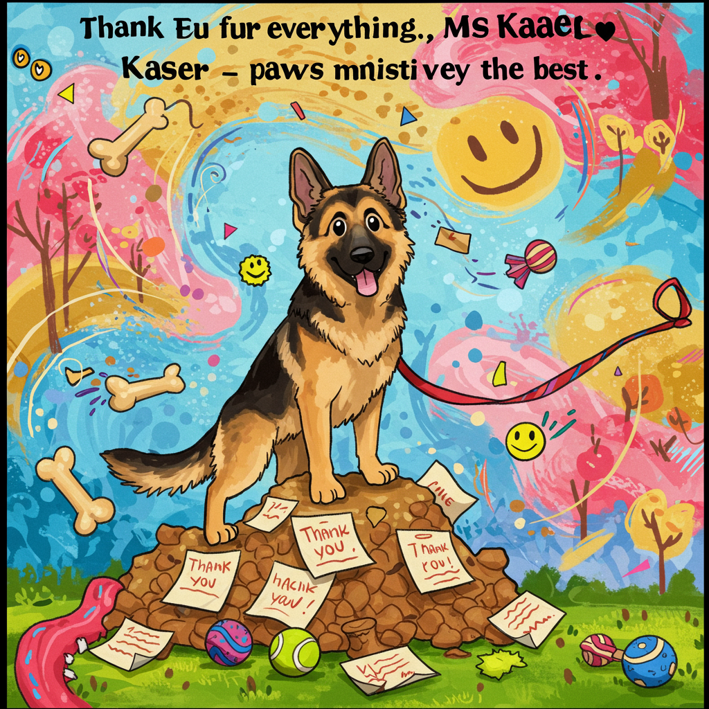 Dog Appreciation Thank You Cards - Silly Robot Cards