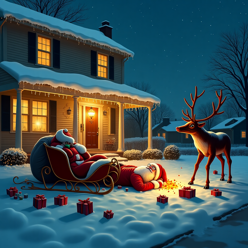 Fire and Chaos Christmas Cards - Silly Robot Cards