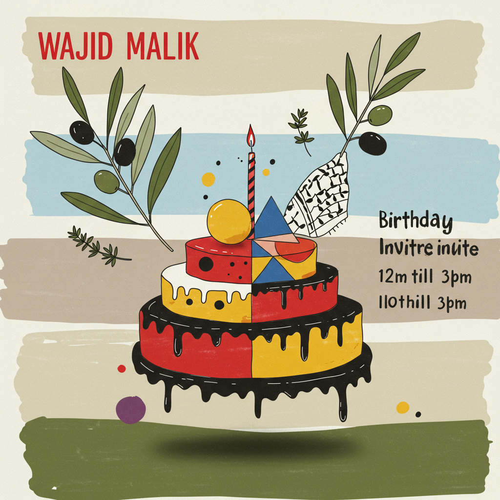 Palestinian Heritage Birthday Cards - Silly Robot Cards