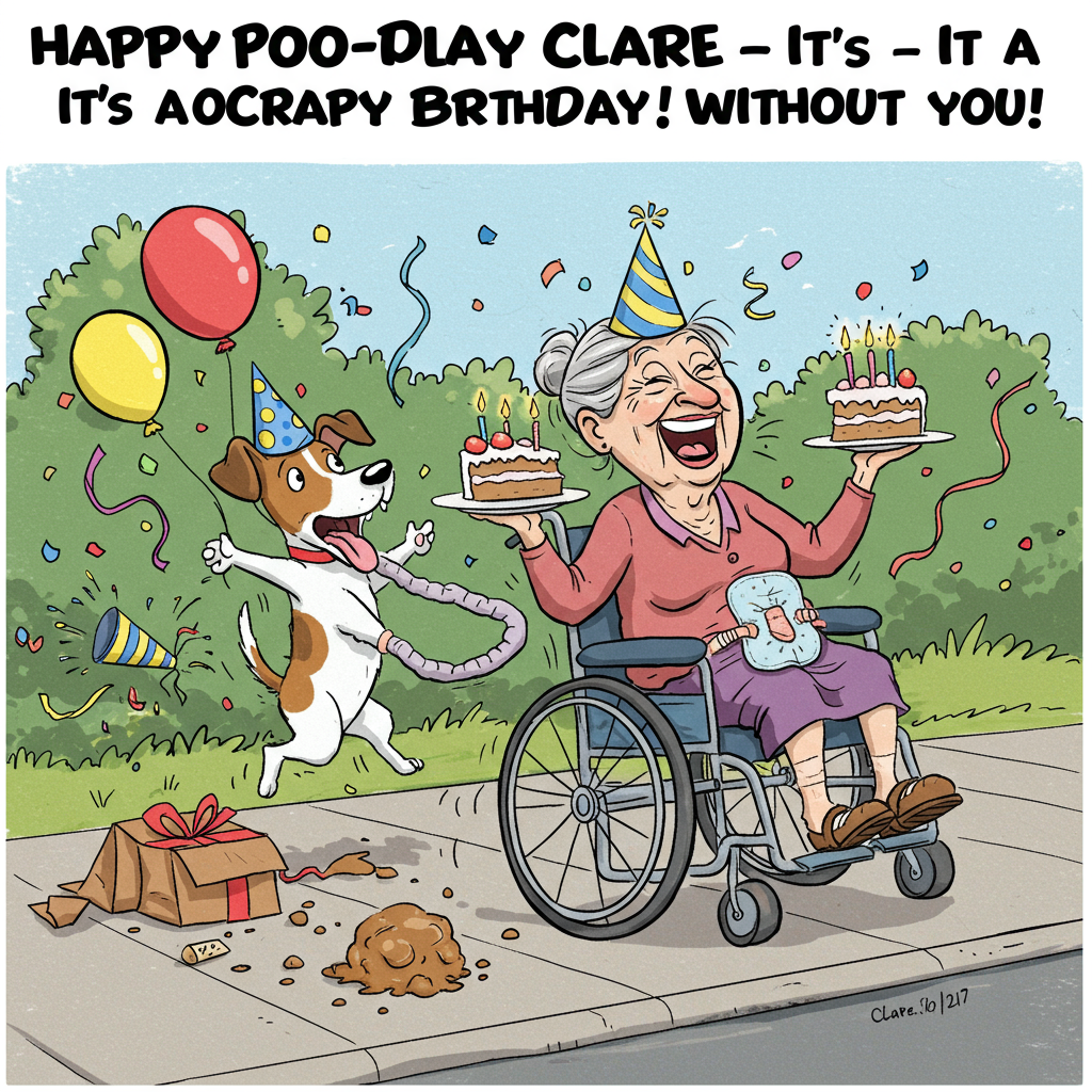 Disability Birthday Cards - Silly Robot Cards