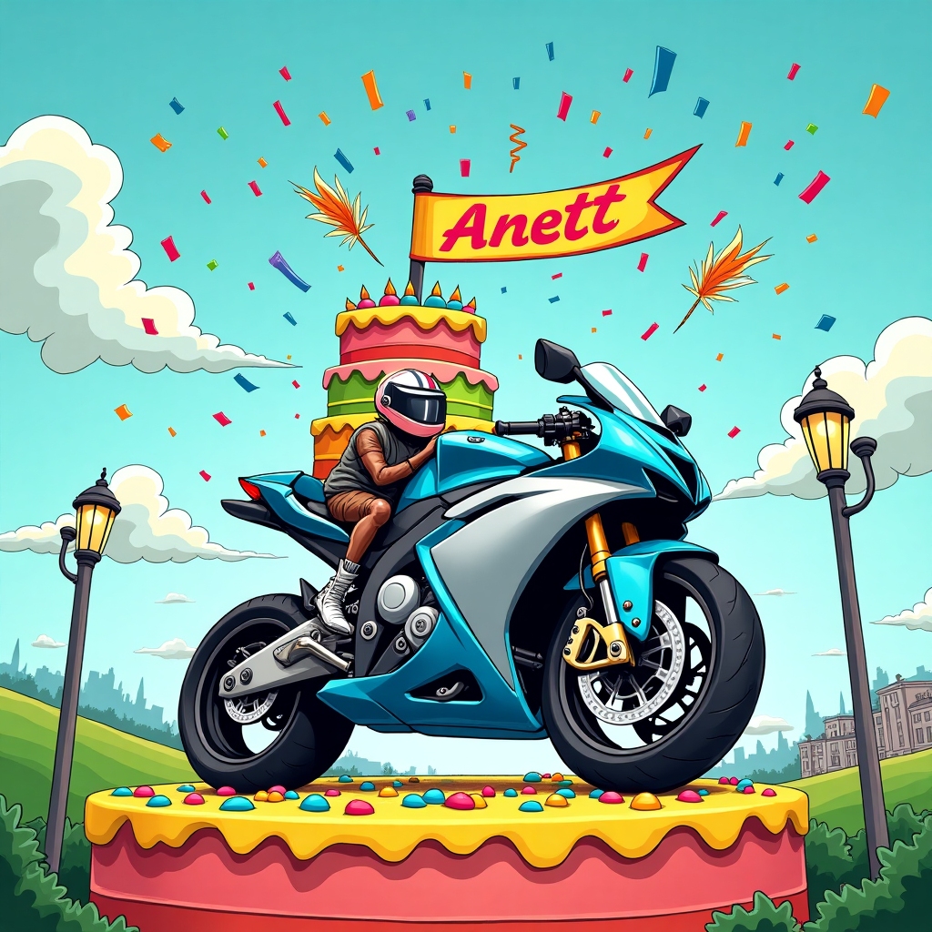 Yamaha R6 Birthday Cards - Silly Robot Cards