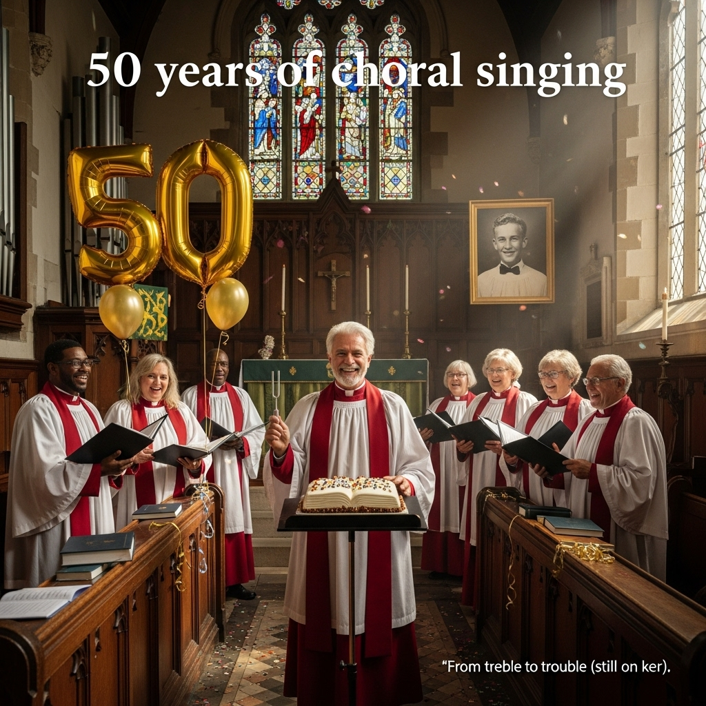 Choral Singing Anniversary Cards - Silly Robot Cards