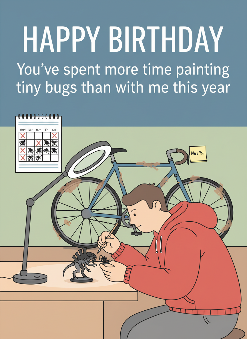 Tyranid (Warhammer 40K) Birthday Cards - Silly Robot Cards