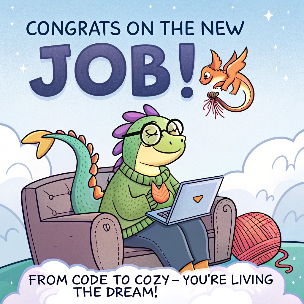 Laptop Congratulations Cards - Silly Robot Cards