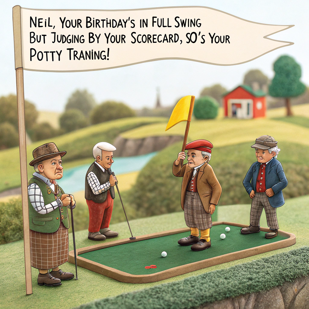 Potty Training Birthday Cards - Silly Robot Cards