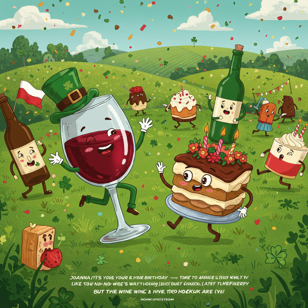 Magical Countryside Birthday Cards - Silly Robot Cards