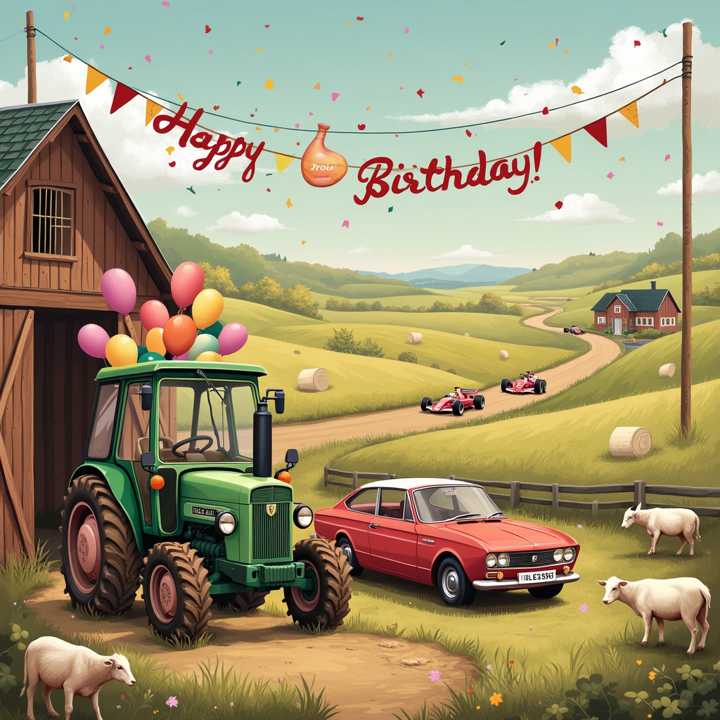 Excitement Birthday Cards - Silly Robot Cards