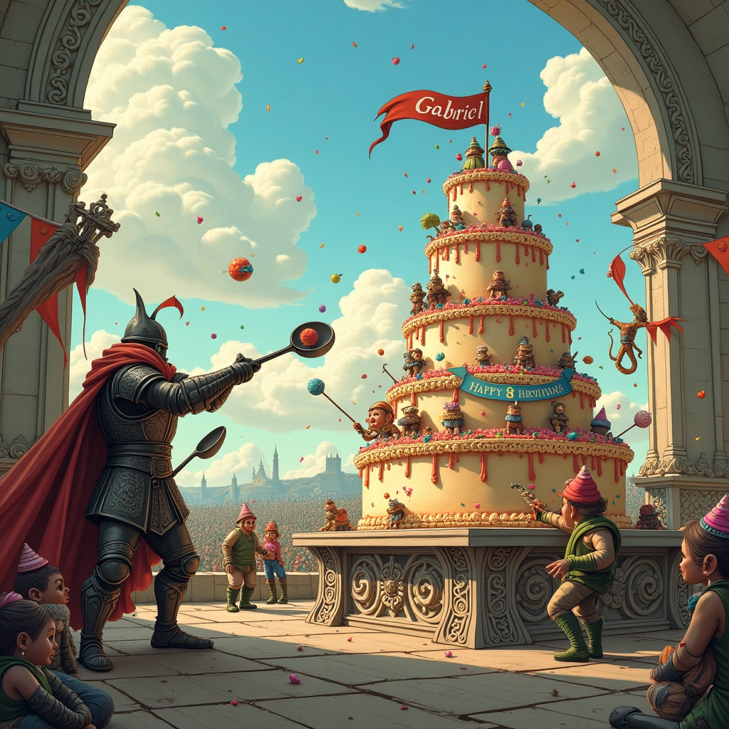 Festive Warfare Birthday Cards - Silly Robot Cards