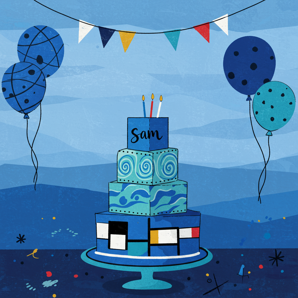 Art Movement References Birthday Cards - Silly Robot Cards