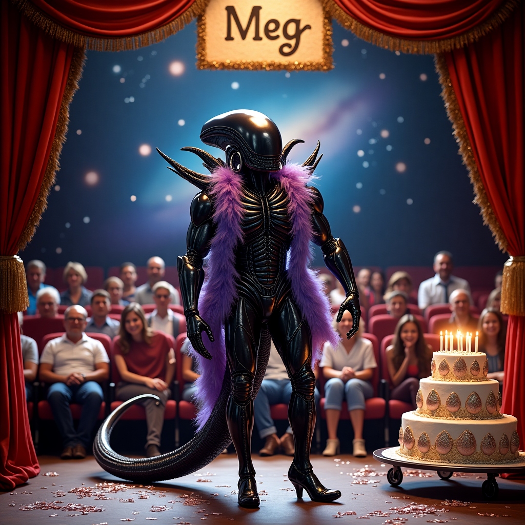 1) Birthday AI Generated Card - Xenomorph from the film Alien crossed ...