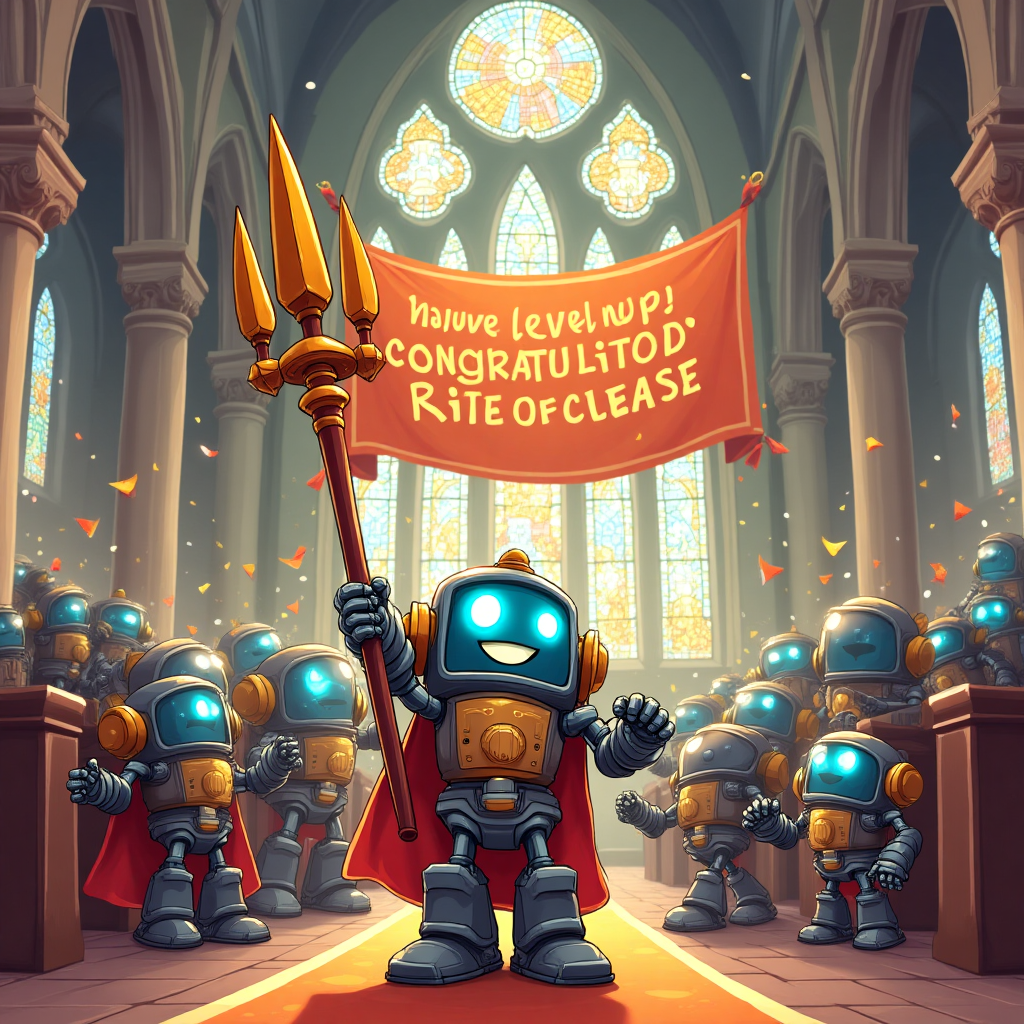 1) Congratulations AI Generated Card - Warhammer, robots, church, and ...