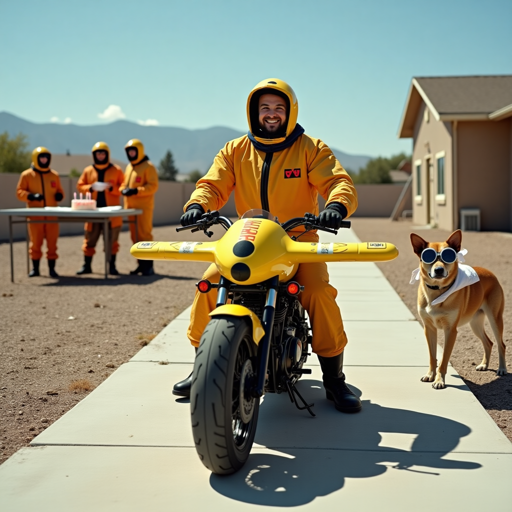 Nuclear Inspector Birthday Cards - Silly Robot Cards