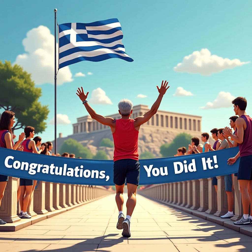 Marathon Cards Congratulations Cards - Silly Robot Cards