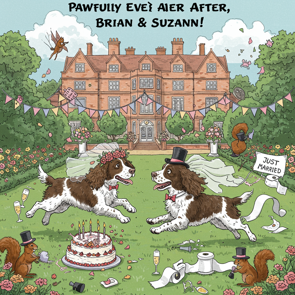 2) Wedding AI Generated Card - Two springer spaniels , The talbooth ...